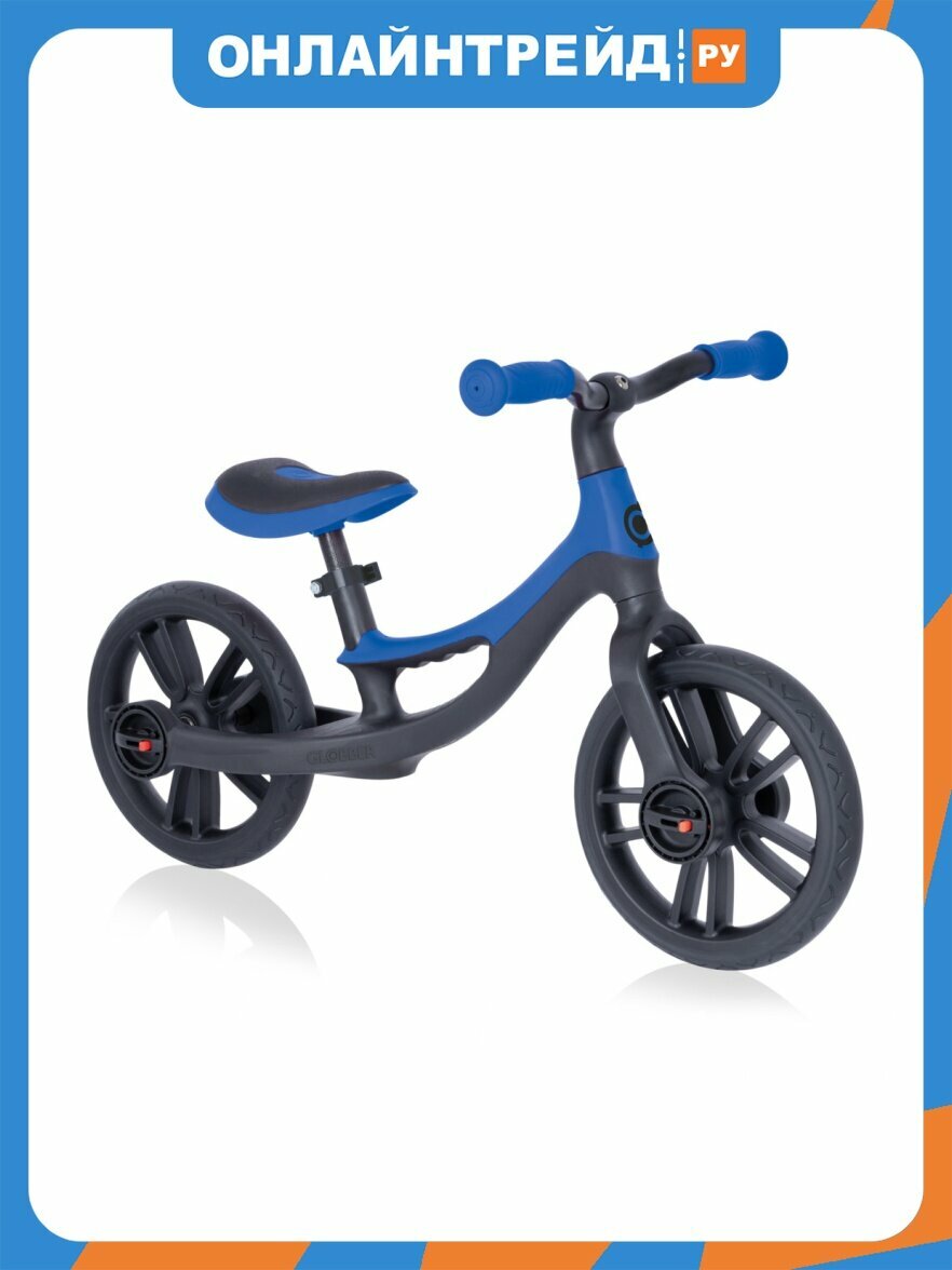 Беговел Globber Go Bike Elite черно-синий