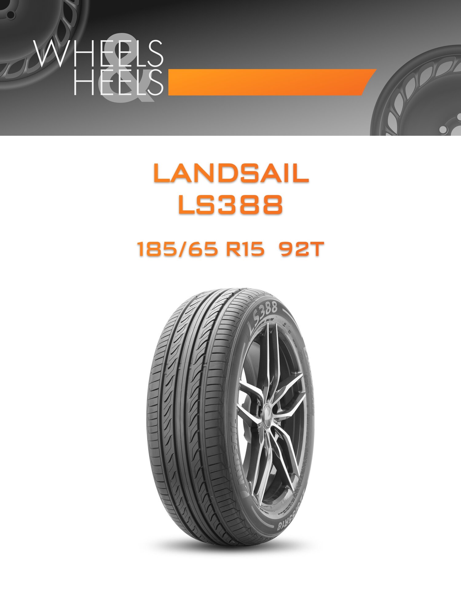 Шина автомобильная Landsail LS388 185/65 R15 92T XL SUMMER, летняя, универсальная