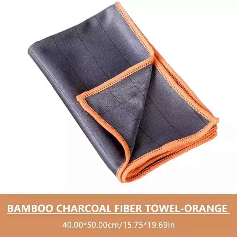 Салфетка Из Углеродного Волокна И Микрофибры SEAMETAL Для Мытья Окон, Стаканов Для orange 40x50cm