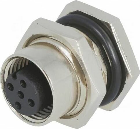 AMPHENOL M12A-05PFFS-SF8001 Гнездо, M12, PIN: 5, "мама", код A-DeviceNet / CANDpen, пайка, 60В, 1шт