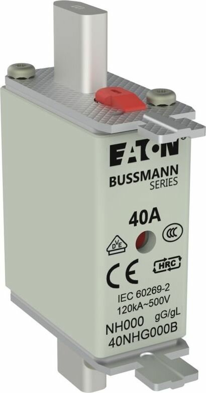 Предохранитель BUSSMANN 40NHG000B Предохранитель с характеристикой GG 40А 500VAC NH000 1шт