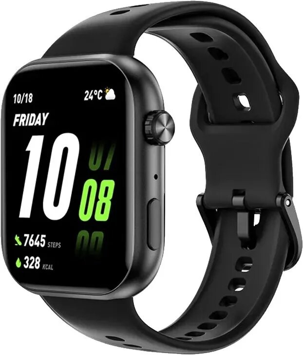 Honor Смарт-часы Watch X5i，Bluetooth-звонки, фитнес и здоровье, 1,97-дюймовый AMOLED-дисплей, 50mm, black
