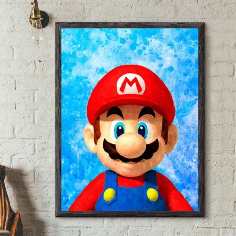 Плакат Super Mario Bros. Луиджи Йоши TAKARA TOMY 22, 50X70 Unframed