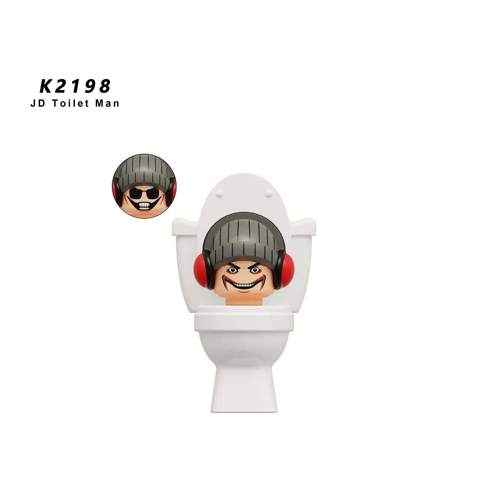 OTRAINBOW Skibidi Toilet Man мини фигурки из ABS Черный, K2198 JD Toilet Man
