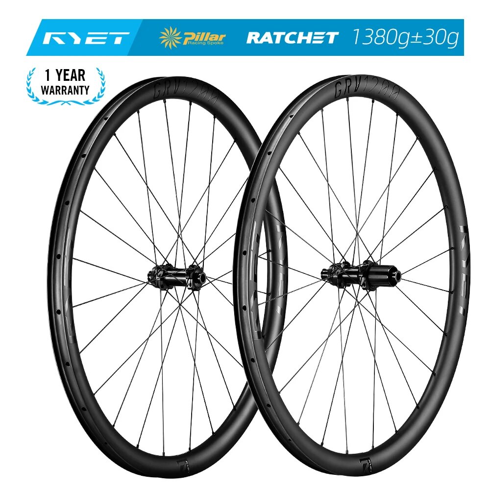 RYET Carbon GRAVEL Колеса 700C MS, Pillar 2015, 6 Bolt lock, Regular Bearing