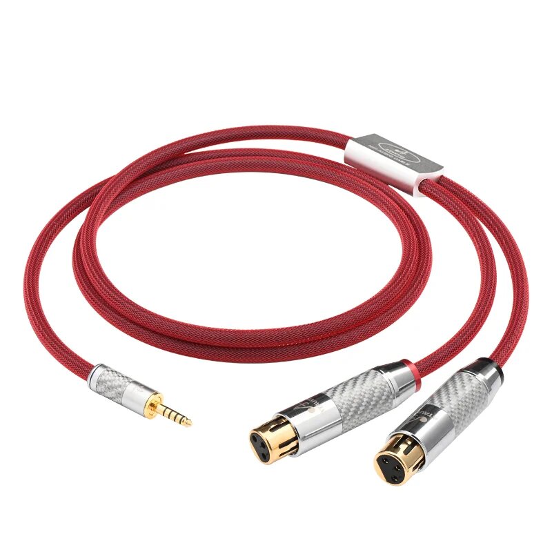 ATAUDIO 6N Silver кабель 4.4 - 2 XLR, 0.75 м, красный