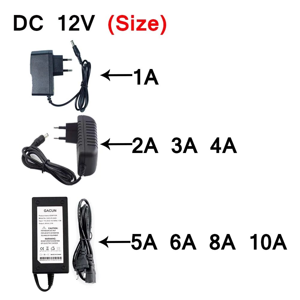 Трансформатор 12V, 3A, EU Plug — фото 1