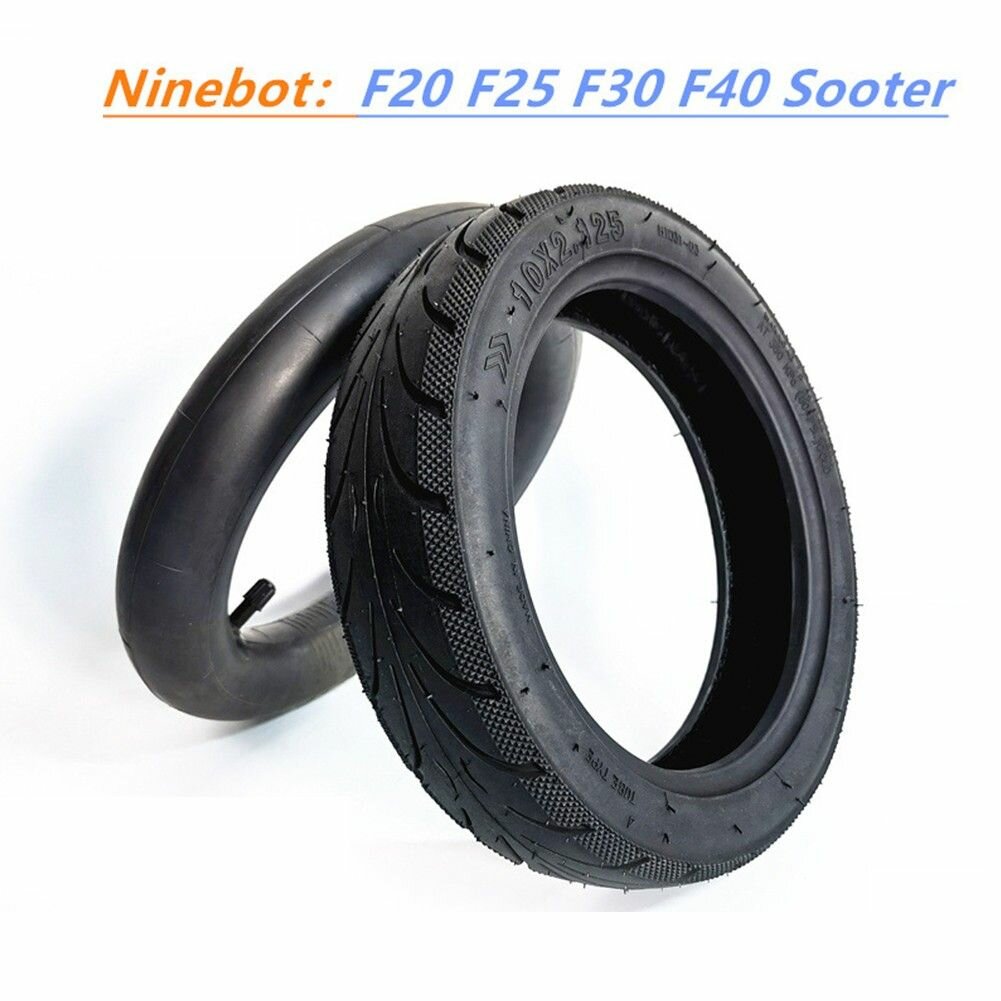 10-дюймовая камера и шина 10x2.125 для электросамоката Segway F20/F25/F30/F40 запчасти для электросамоката колесо 10 дюймов покрышка для самоката