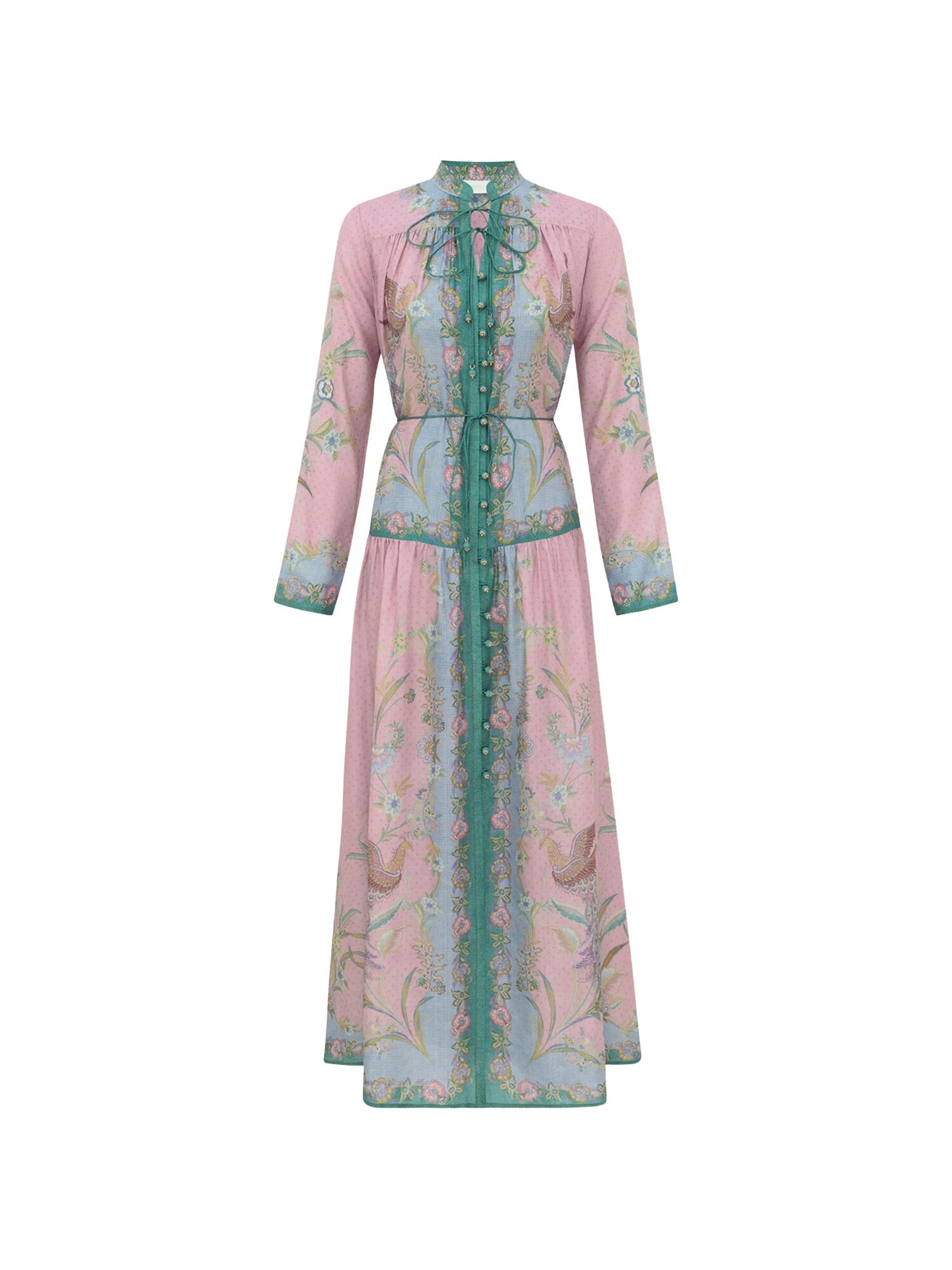 Платье Floral-print silk maxi dress