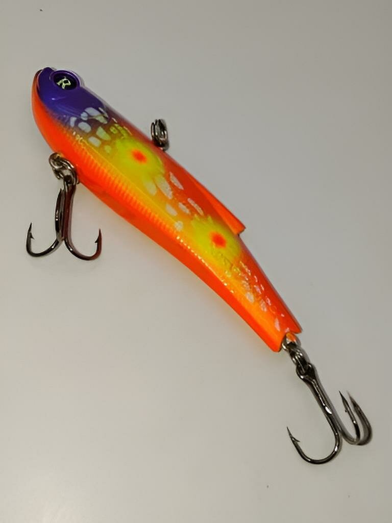 ORC Range Vibe 80 мм 23 г Rosy Dawn, UV+GLOW, extra sinking, тонущий воблер для ловли щуки окуня и судака