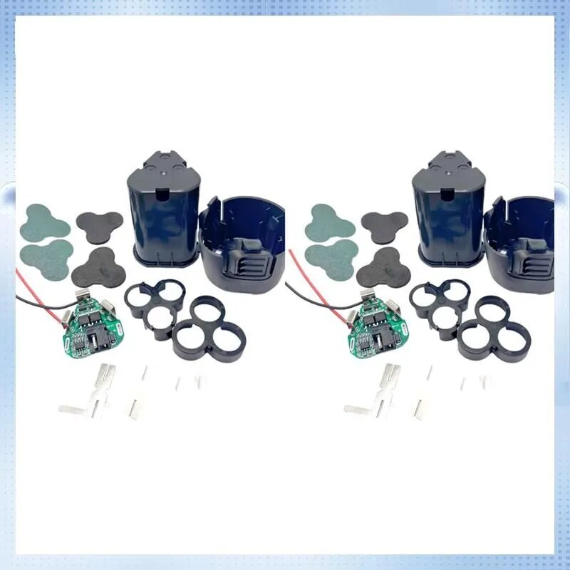 2 Шт. Аккумуляторная Дрель С Защитной Платой Li-Ion, Пластиковый Корпус 18650 Для Литиевых Аккумуляторов