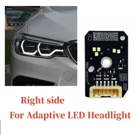 Адаптивные Светодиодные Фары DRL 63117214940 С Белыми Дневными Ходовыми Огнями И Чипом Right Board