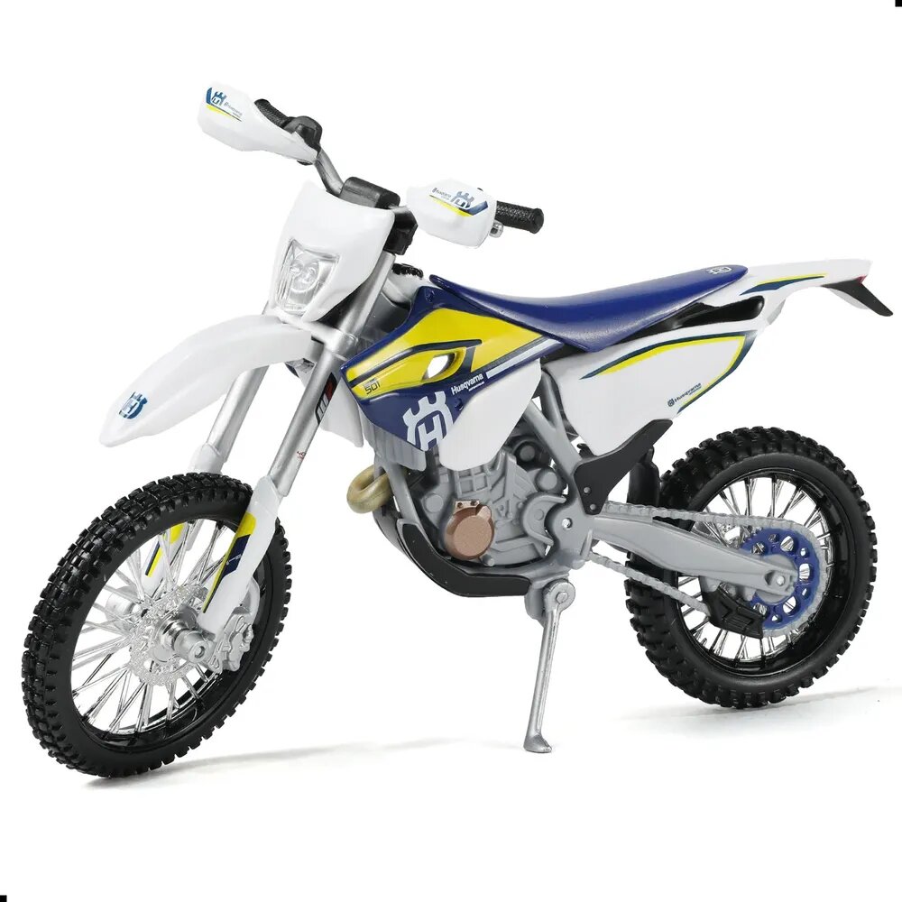Игрушечный мотоцикл Dirtbike, совместимый с Husqvarna FE 501, масштаб 1:12, игрушечная модель мотоцикла для детей 8-14 лет