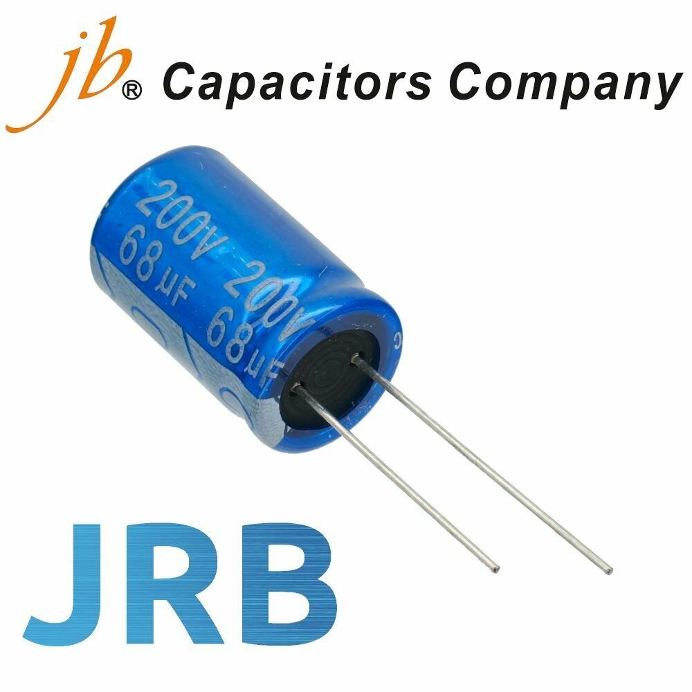 68мкФ 200В / JRB / 13x20 / 105 С / конденсатор электролитический (3шт)