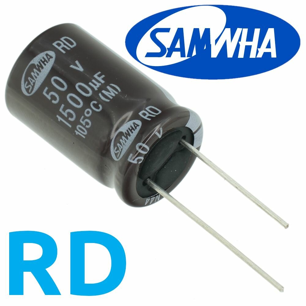 1500мкФ 50В / RD / 16x25 / 105 С / конденсатор электролитический (3шт)