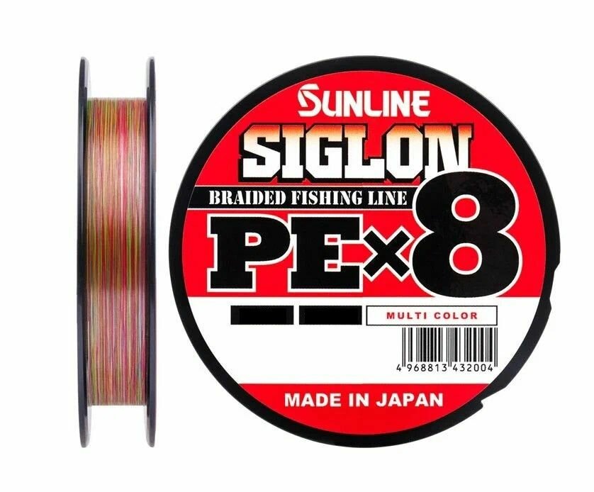 Шнур плетенный SUNLINE Siglon PE x8 300m #4 (0.342mm) 29kg Multicolor