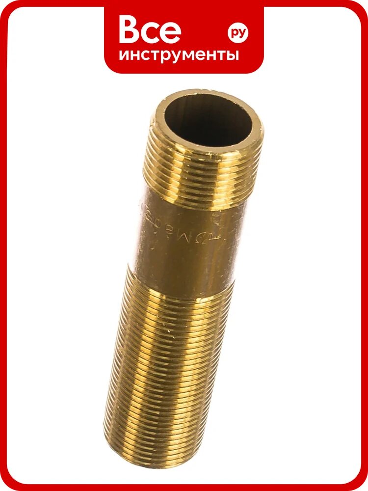 Сгон STOUT 3/4x100 SFT-0032-034100 RG008Q0SGG32LB латунный профессиональный прямой сгон наружное соединение