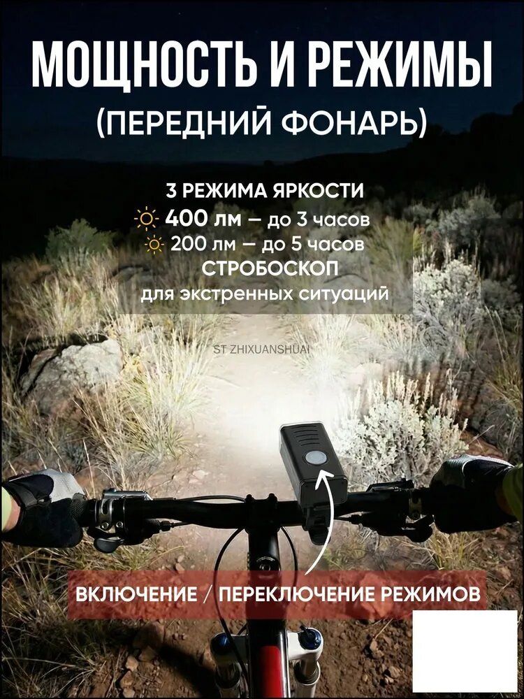 Фара передняя для велосипеда — фото 1