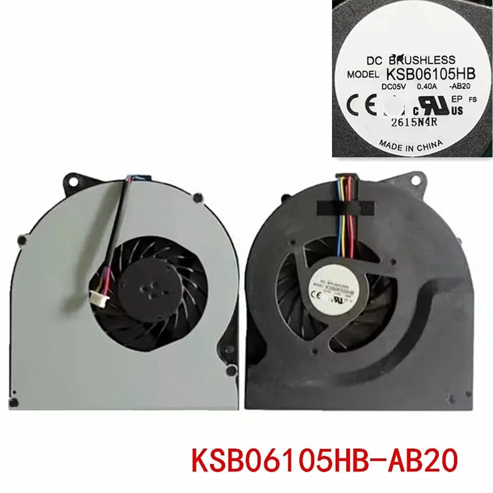 Кулер для ноутбука 9 дюймов, Цвет: KSB06105HB-AB20 FAN
