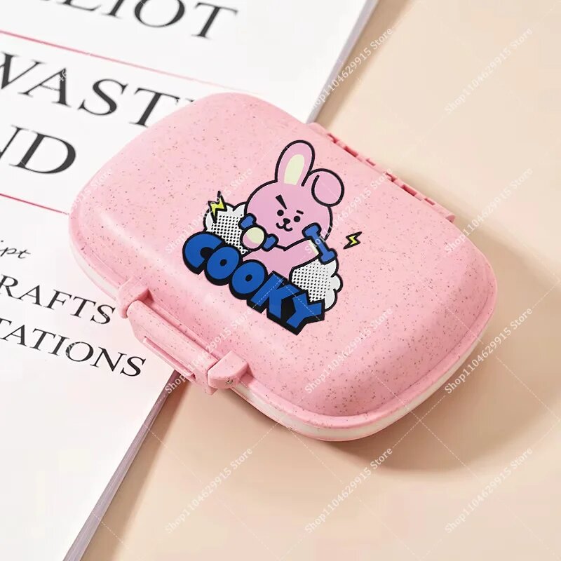 BT21 Органайзер для таблеток LINE FRIENDS Розовый, BTO17