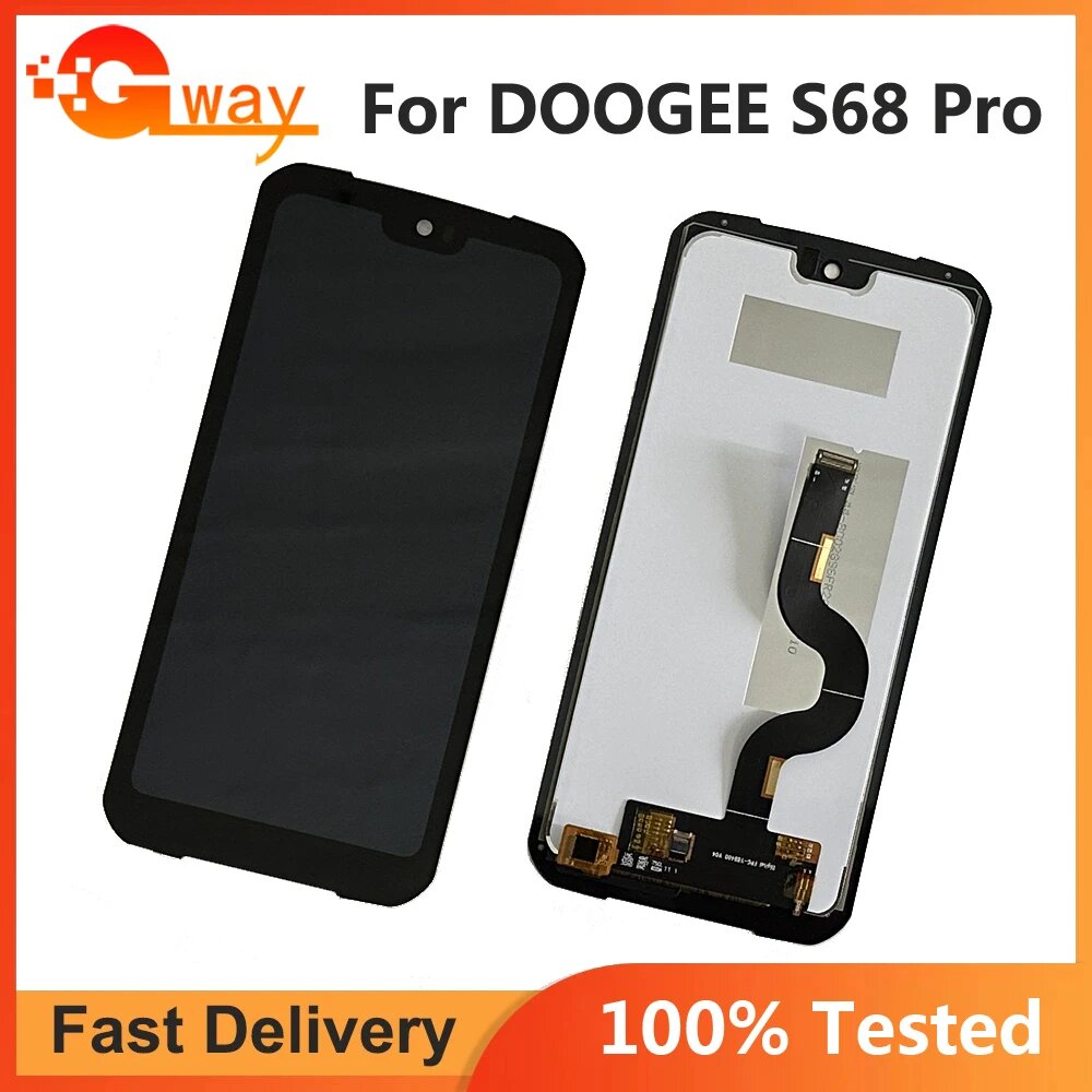 5,9 "Оригинальный ЖК-дисплей для DOOGEE S68 Pro, преобразователь сенсорного экрана в сборе для DOOGEE S68 Pro S68Pro, новый ЖК-экран + клей
