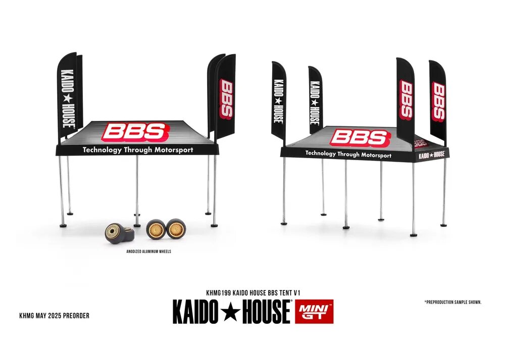 Машинка KAIDO HOUSE MINI GT MODEL 1:64 khmg199 BBS Tent V1 Die-cast Alloy Model Collection toy