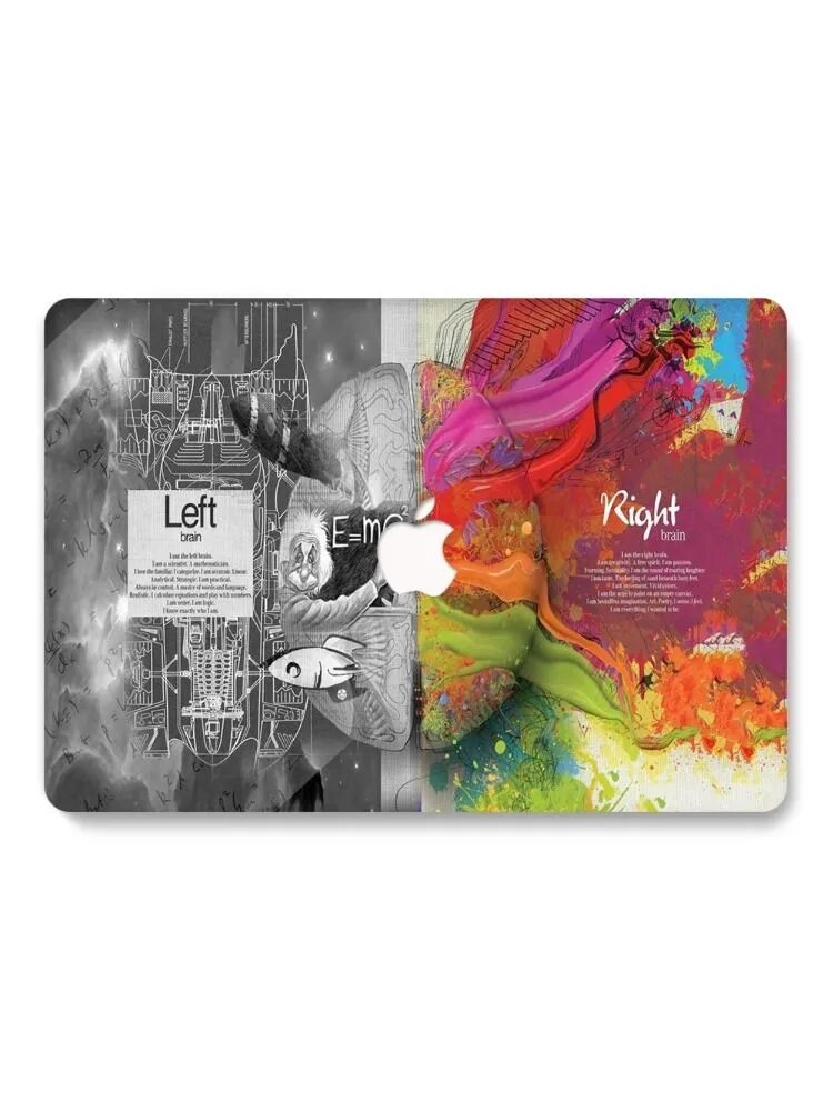 Чехол для MacBook Pro 16 2021 2023 2024 / Макбук про 16 M1 M2 M3 M4 Чехол накладка для идея лампочка мозг