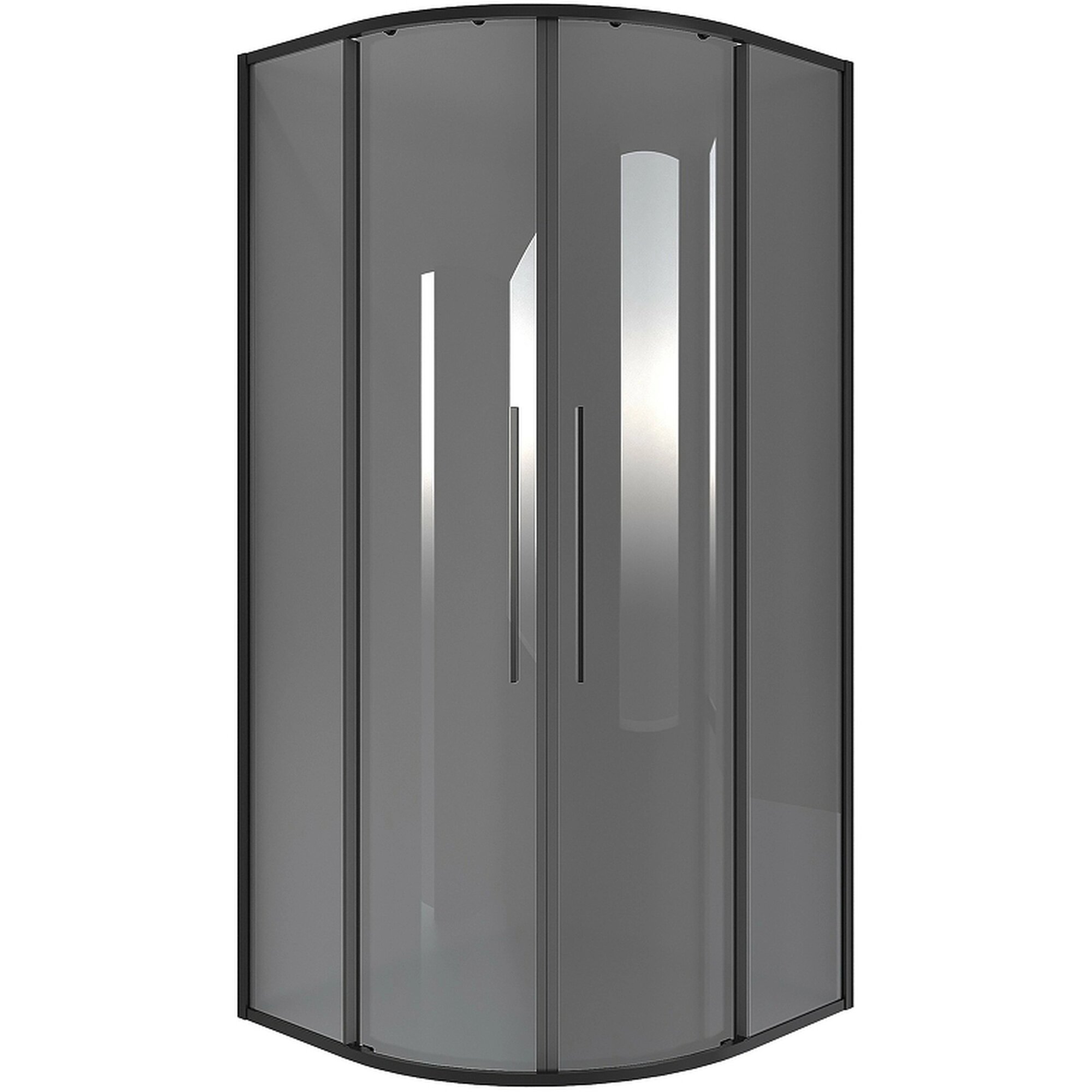 Душевой уголок Niagara Nova 100×100 NG-2827-34BLACK профиль черный матовый, стекло тонированное