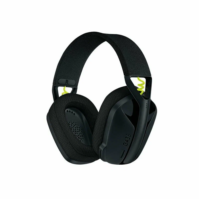 Беспроводная компьютерная гарнитура Logitech G G435, игровые наушники, с микрофоном, чёрный
