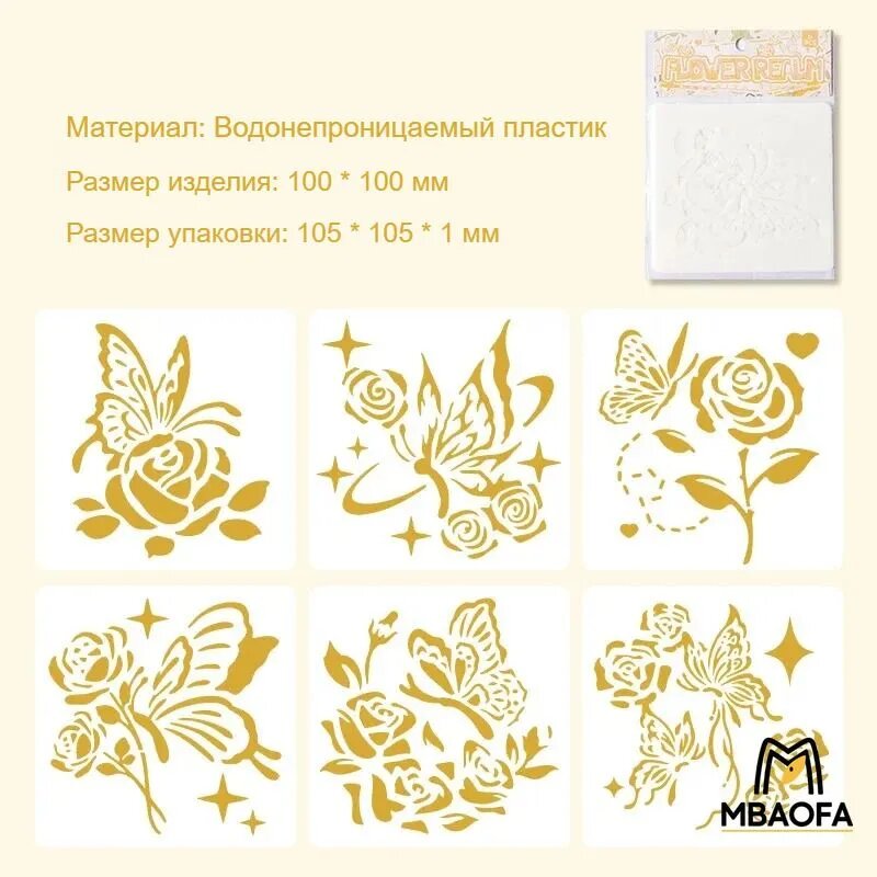 Шаблон, нарисованный на тему лесного сада