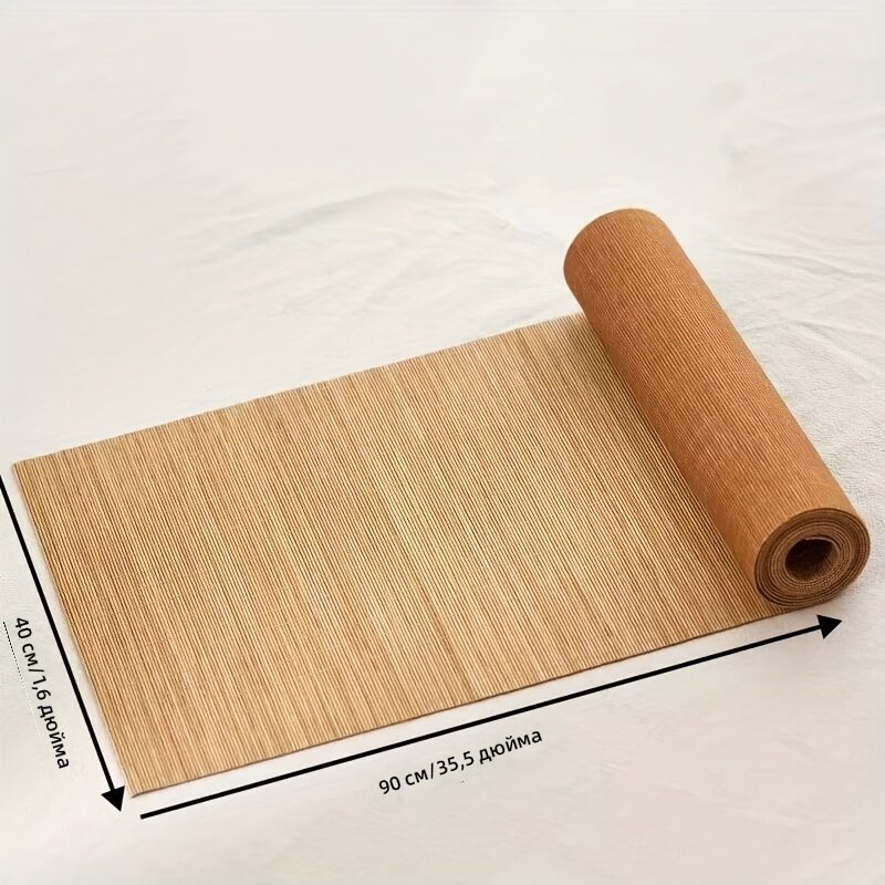 Бамбуковый чайный коврик без краев, размер 15.75 x 35.43 дюйма (40 x 90 см), для чая и кофе, кухонные принадлежности, набор для чая