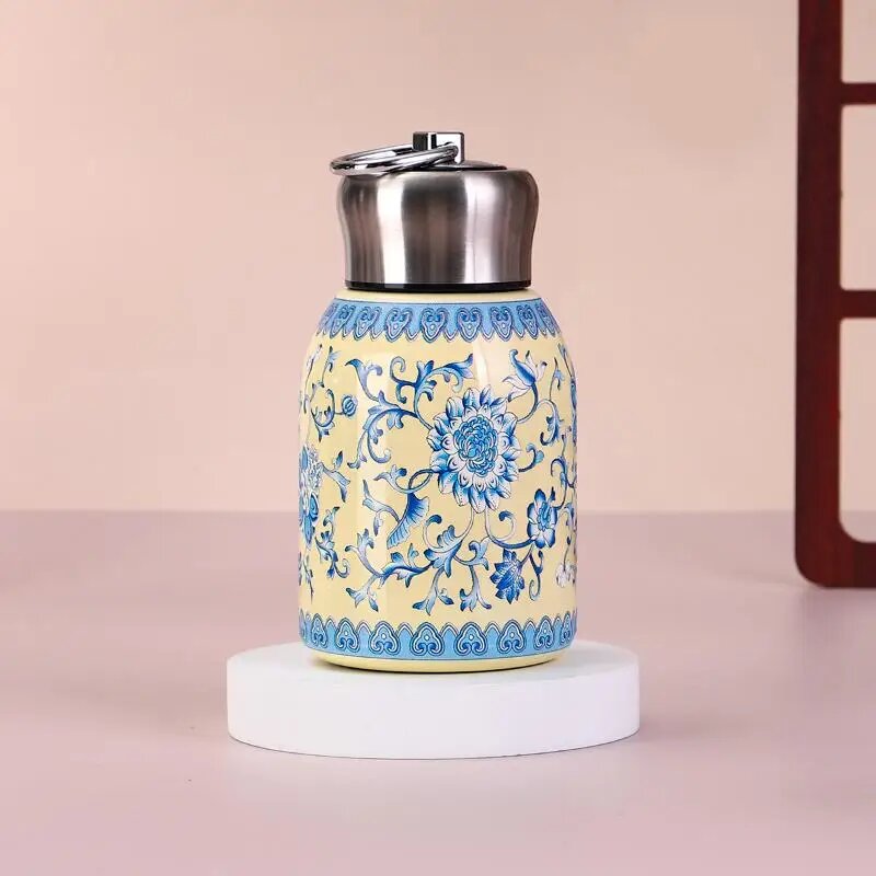Термос из нержавеющей стали 300 мл Yellow porcelain