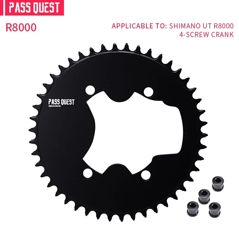 PASS QUEST Система звезды 1X для велоспорта 110bcd из алюминия 42T, For R8000 crank