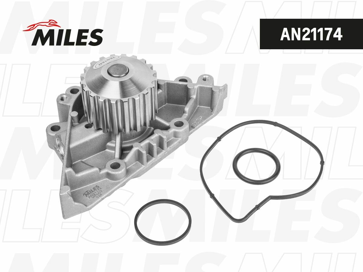 MILES Водяной насос, охлаждение двигателя PEUGEOT 206 SW (2E/K) / PEUGEOT 206 Хэтчбэк (2A/C) AN21174