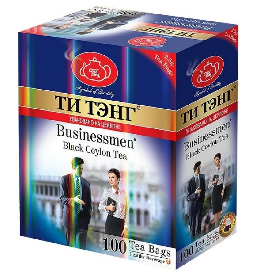Чай Ти Тэнг "Businessmen | Для бизнесменов", черный, 100 пакетиков