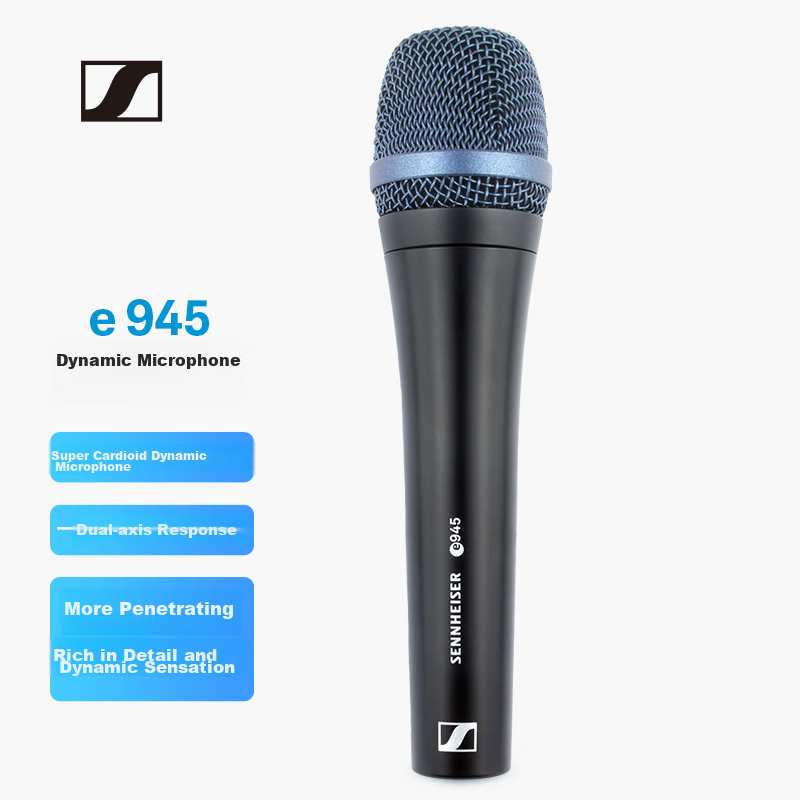 Sennheiser E945 профессиональный динамический микрофон для выступлений карате стриминга пения встреч с проводом
