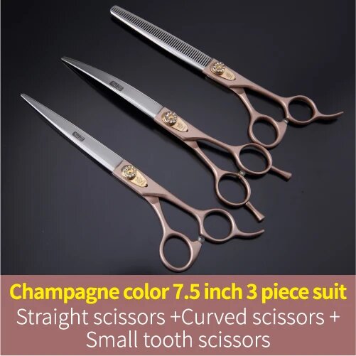 Ножницы для стрижки Fenice Champagne 7.5" (3 шт)