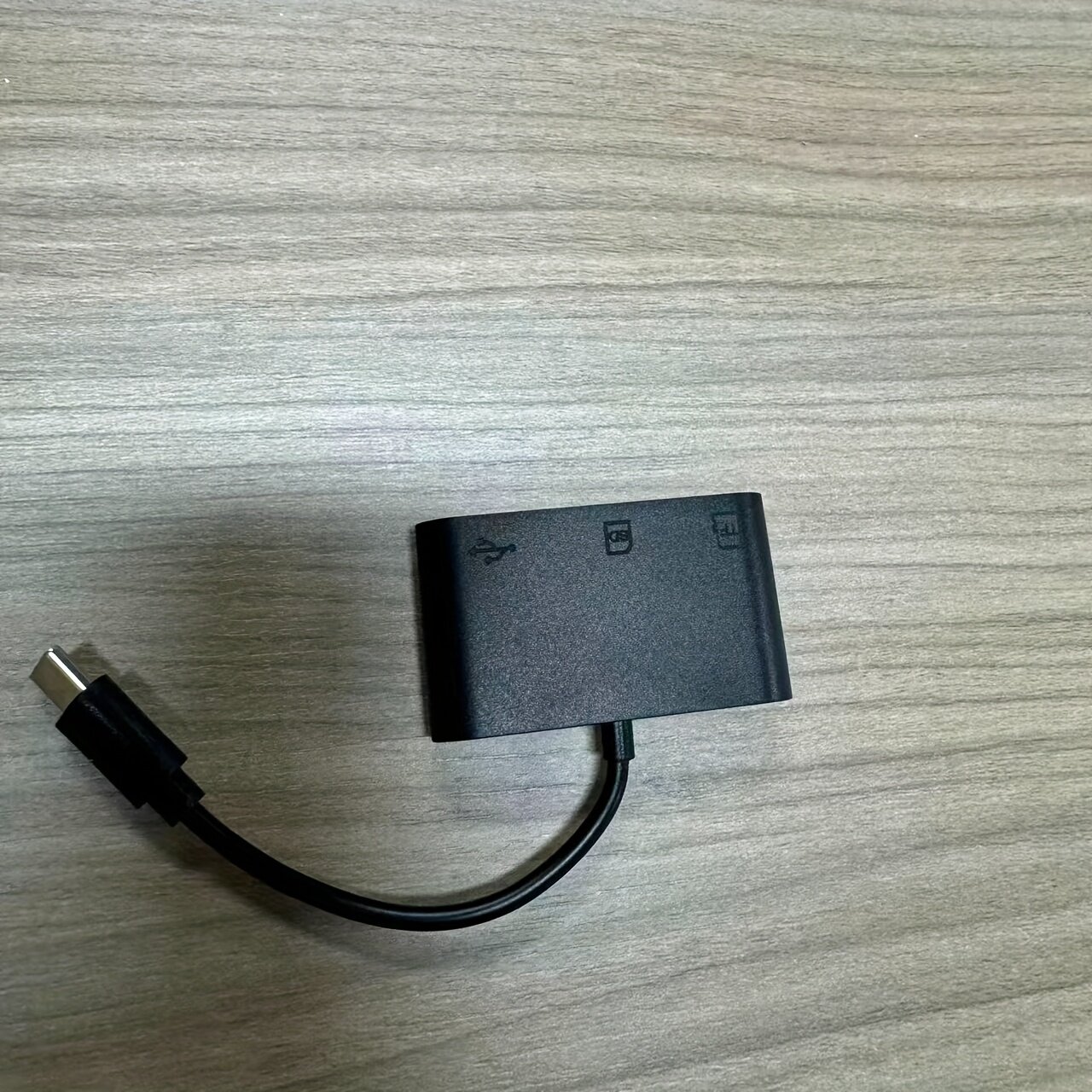 3-в-1 USB-C картридер-адаптер для передачи фото и файлов с ноутбука, ПК и камеры, черный