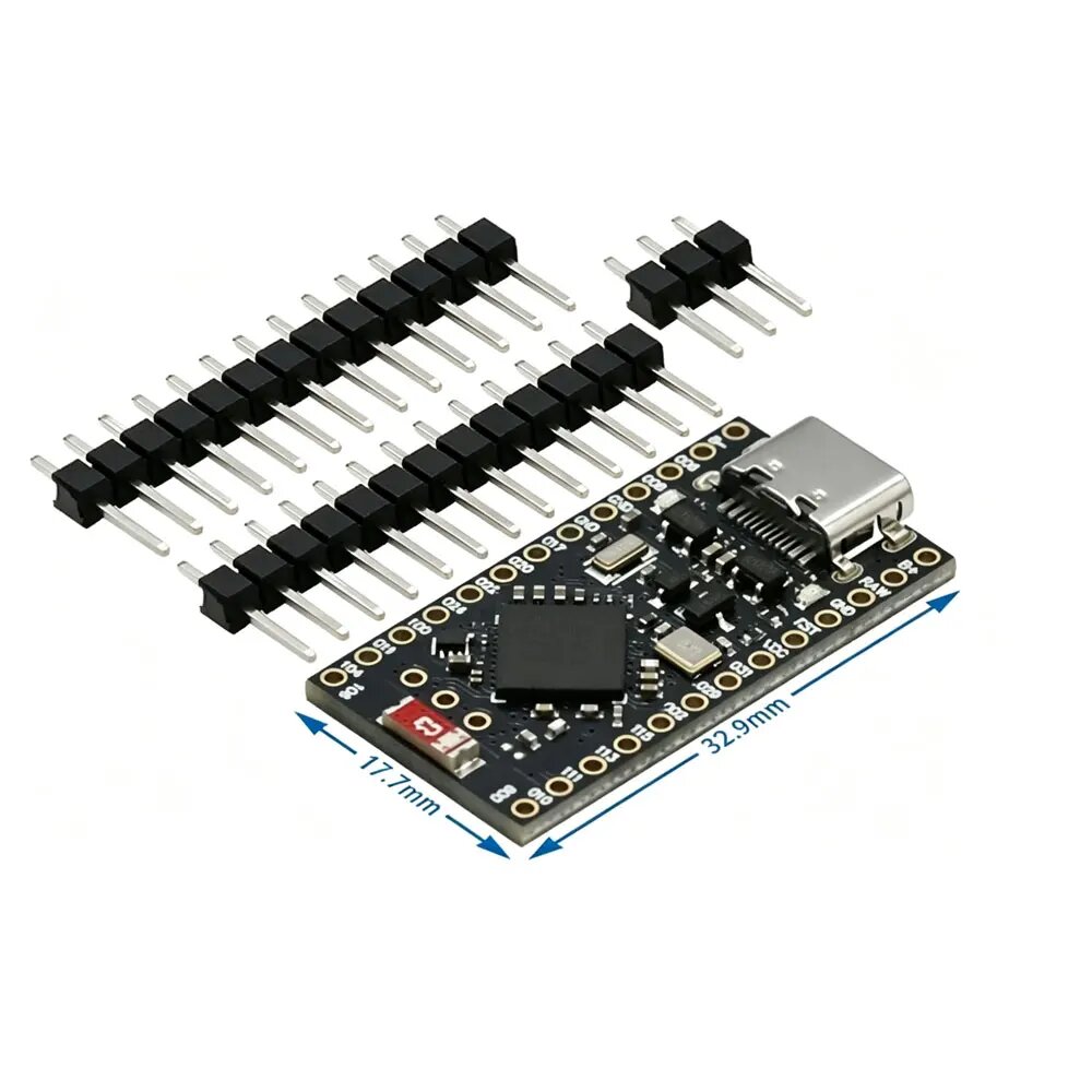 Плата для разработки Pro Micro NRF52840, совместимая с Nice! Nano V2.0, с функцией Bluetooth и управлением зарядкой.