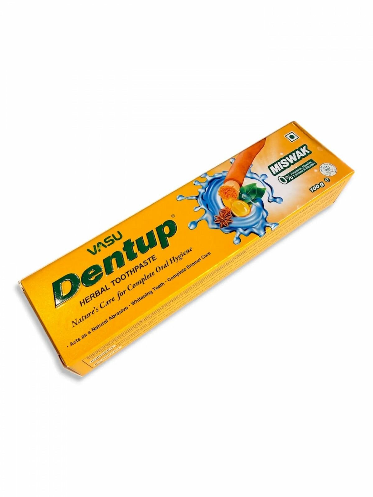 Dentup Herbal Toothpaste, Miswak, Vasu (Дентап, Зубная паста на травах, Мисвак, Васу), 100 г.
