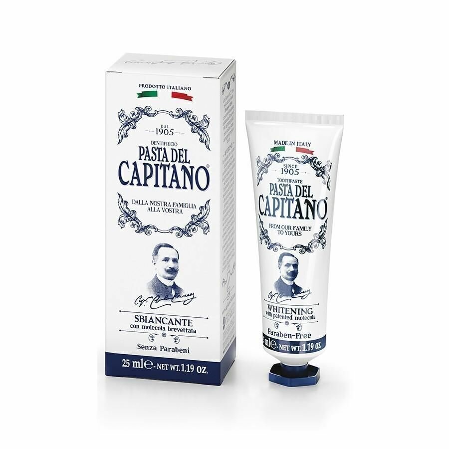 Зубная паста Pasta del Capitano 1905 Whitening with Molecula / Отбеливающая с молекулой 25 мл