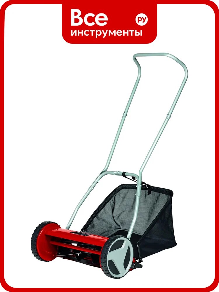 Механическая газонокосилка Einhell GC-HM 400 3414129, для ухода за газонами площадью
