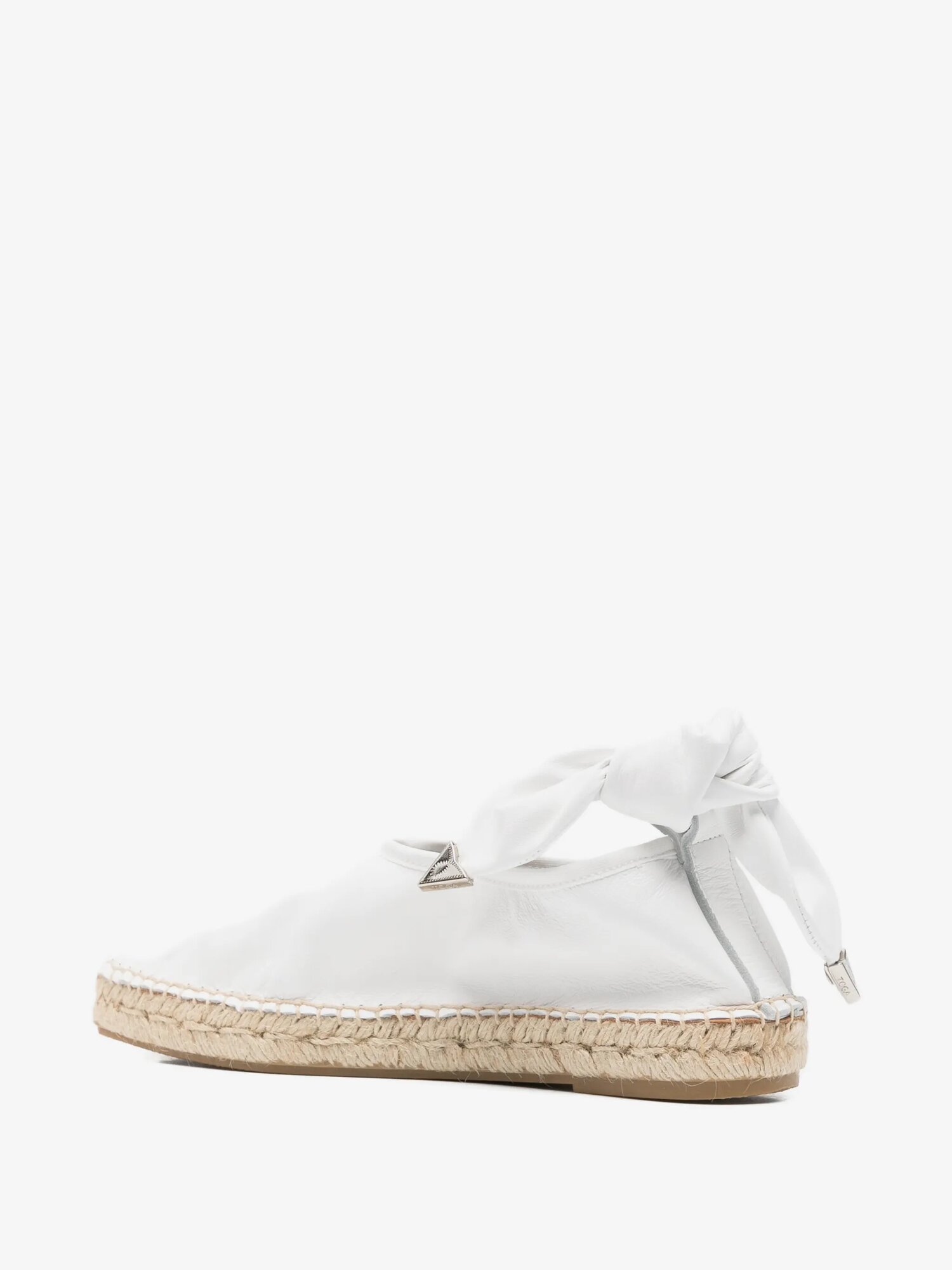 Эспадрильи Toga Pulla Knot-detail espadrilles, размер 39, бежевый/белый — фото 1