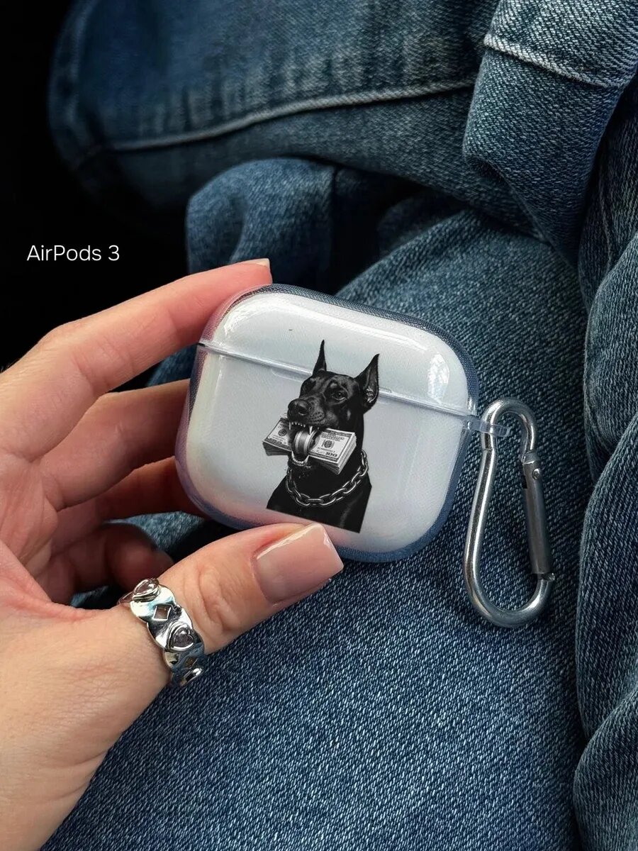Чехол на AirPods 3 с собачкой