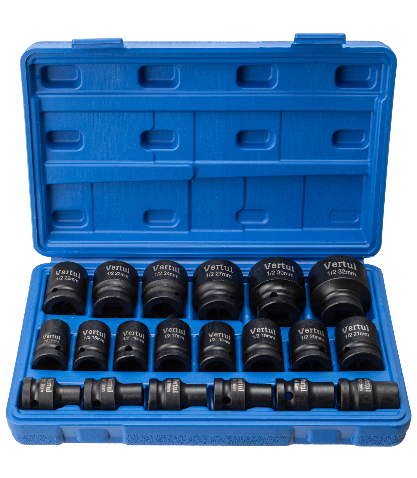 VR83020 VR83020 Набор ударных головок 1/2" 20 пр. 8-32 мм