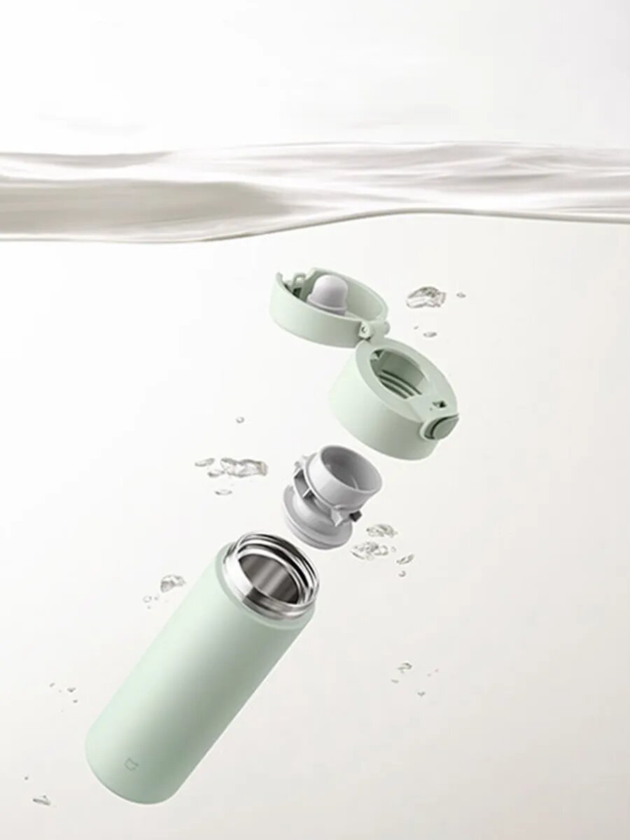 Xiaomi Mijia Flip Lid Thermos, термос с крышкой, зелёный
