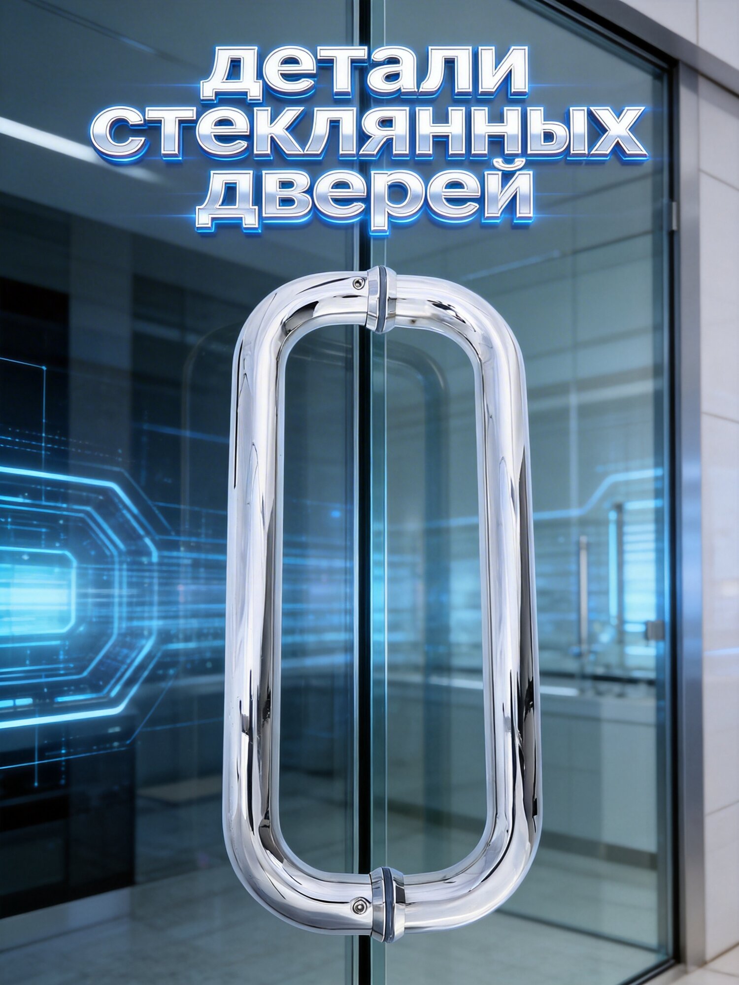 Ручка Для Двери Из Нержавеющей Стали 1 Шт Серебристый Цвет 30.00X14.00X2.50Cm