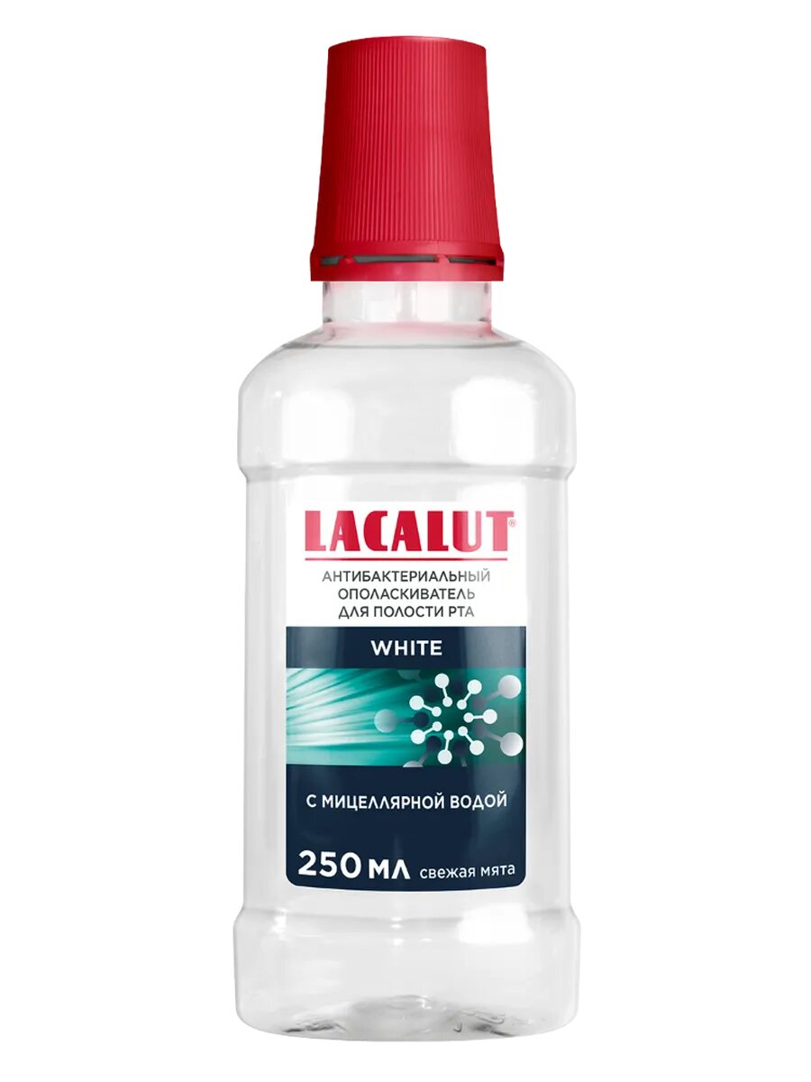 Lacalut ополаскиватель антибактериальный для полости рта whi
