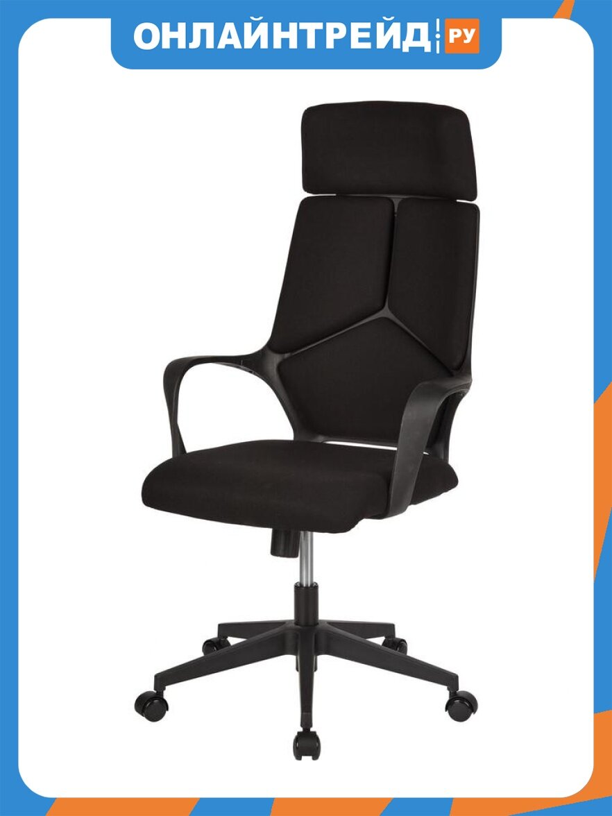Кресло руководителя Easy Chair BN_Y_EСhair-680 TS ткань черный, пластик черный