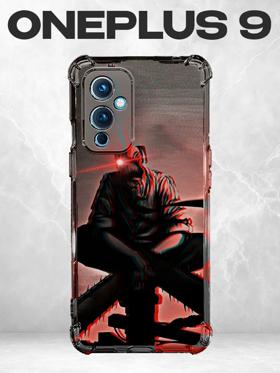 Чехол на Oneplus 9 аниме человек бензопила